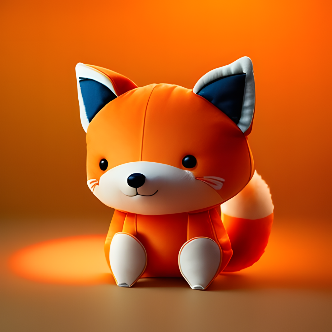 10-3497170538-Cute kawaii Squishy fox plush toy, realistic texture ...
